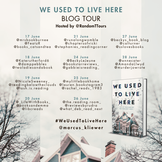 #BlogTour | #BookReview: We Used To Live Here by Marcus Kliewer ...